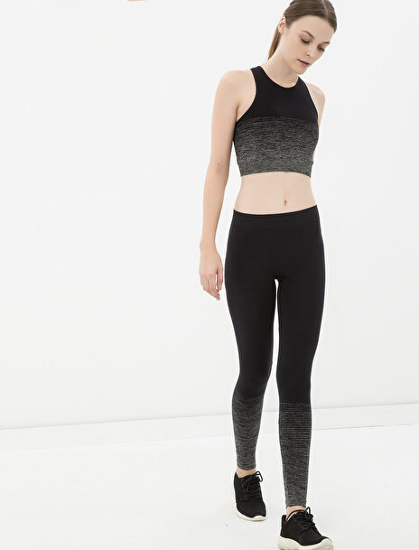 Koton Kadın Çizgili Tayt