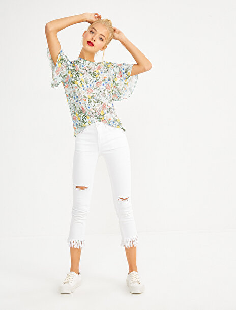 Koton Kadın Yırtık Pantolon