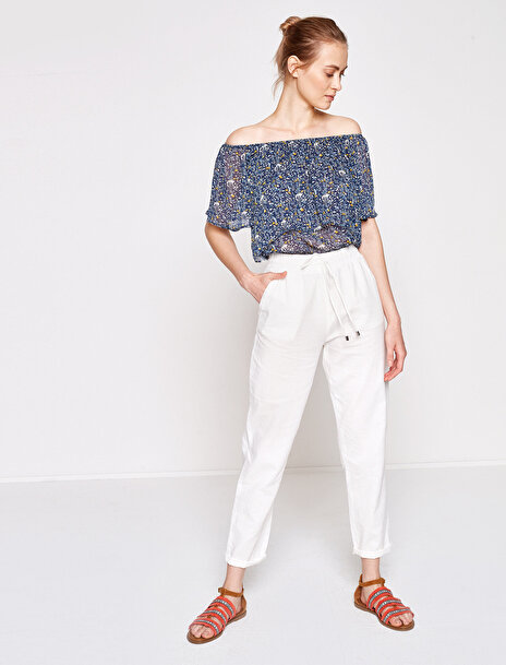 Koton Kadın Keten Pantolon