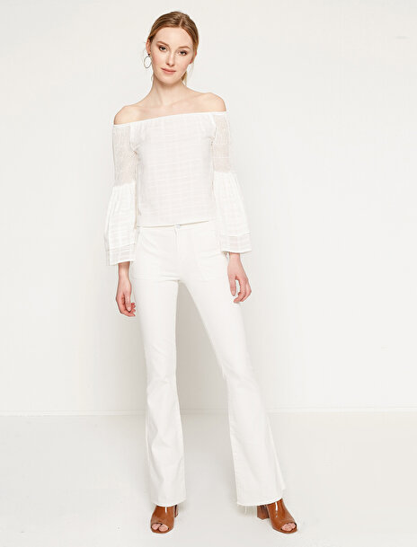 Koton Kadın Fahriye Evcen For Koton Jeans Pantolon Koton Kadın Fahriye Evcen For Koton Jeans Pantolon