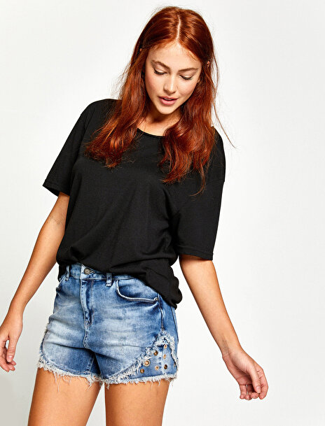 Koton Kadın Kuş Gözü Detaylı Şort