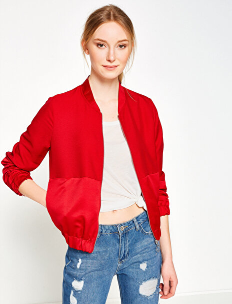 Koton Kadın Cep Detaylı Bomber Mont