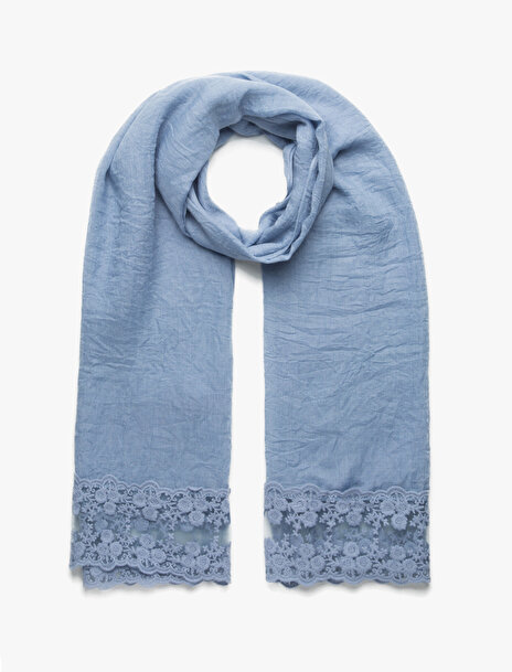 Koton Kadın Dantel Detaylı Atkı