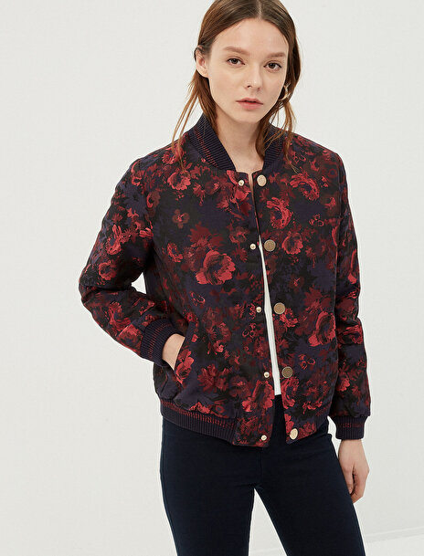 Koton Kadın Düğme Detaylı Bomber Mont