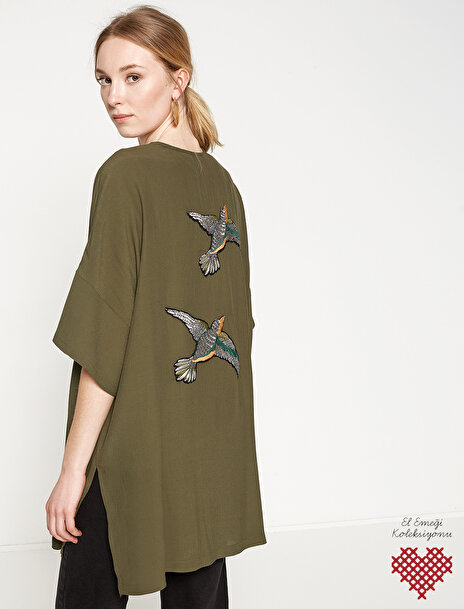 Koton Kadın İşlemeli Kimono Koton Kadın İşlemeli Kimono