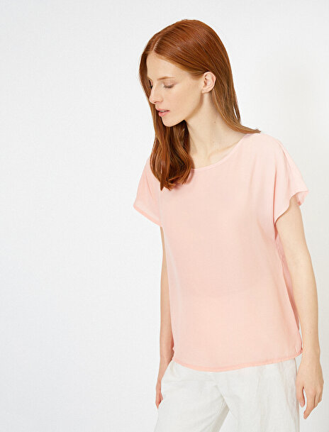 Koton Kadın Oyuk Yaka Bluz