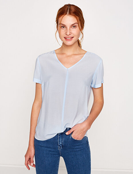 Koton Kadın Biye Detaylı Bluz