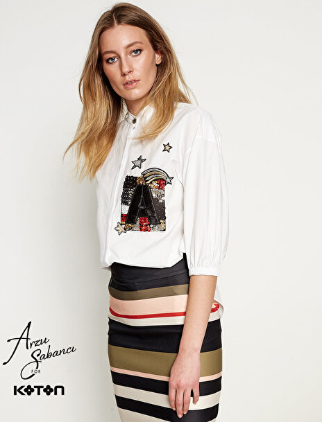 Koton Kadın Arzu Sabancı For Koton Gömlek