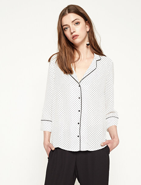 Koton Kadın Puantiyeli Gömlek
