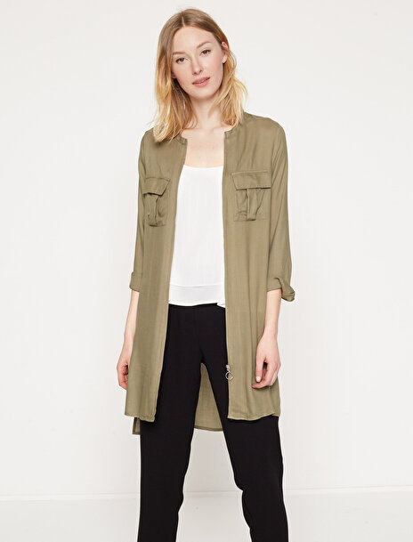 Koton Kadın Fermuar Detaylı Tunik