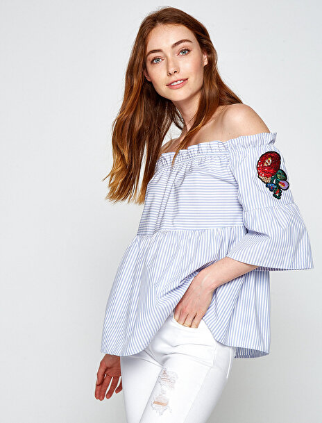 Koton Kadın İşlemeli Bluz