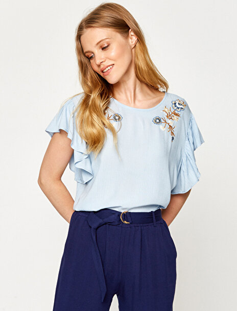 Koton Kadın İşlemeli Bluz