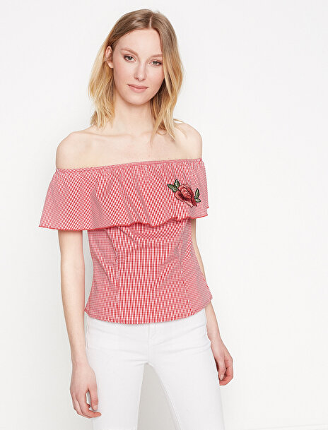 Koton Kadın Nakışlı Bluz