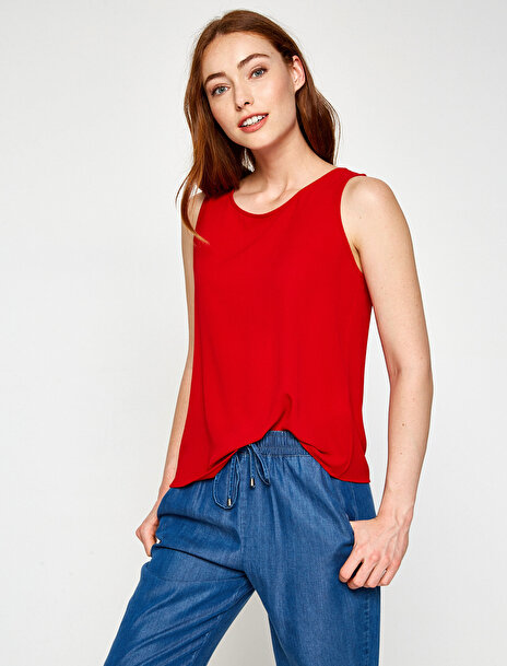 Koton Kadın Sırt Detaylı Bluz