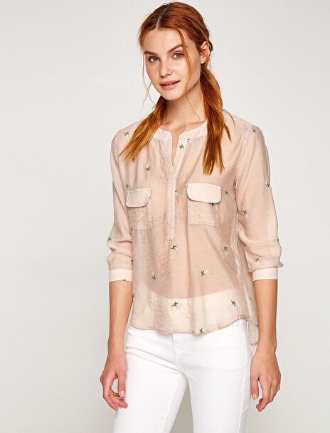 Koton Kadın İşlemeli Bluz