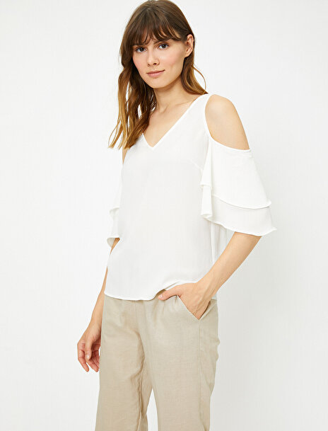 Koton Kadın Omzu Açık Bluz