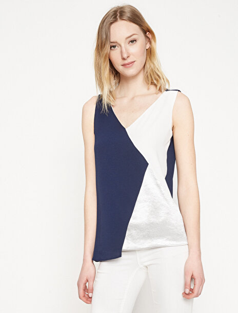 Koton Kadın Renk Bloklu Bluz