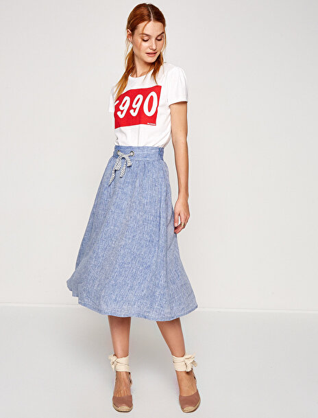 Koton Kadın Beli Bağlamalı Etek