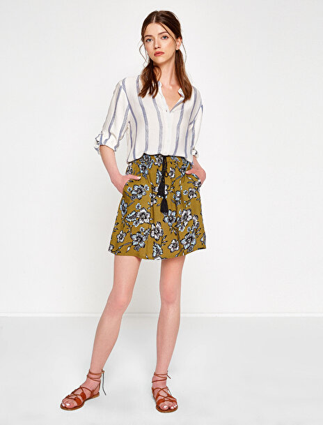 Koton Kadın Beli Bağlamalı Etek