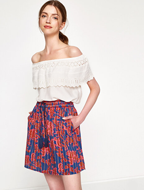 Koton Ole Genç Kız Beli Bağlamalı Etek