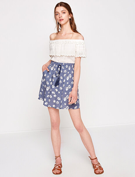 Koton Kadın Beli Bağlamalı Etek