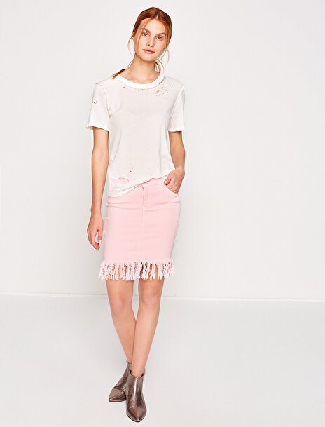 Koton Kadın Püskül Detaylı Etek