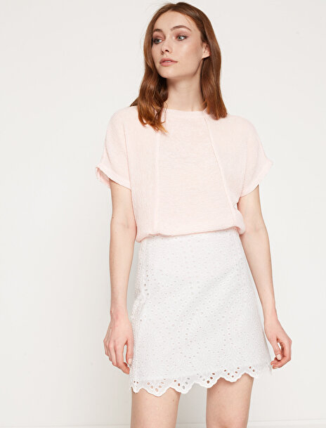 Koton Kadın Dantel Detaylı Etek