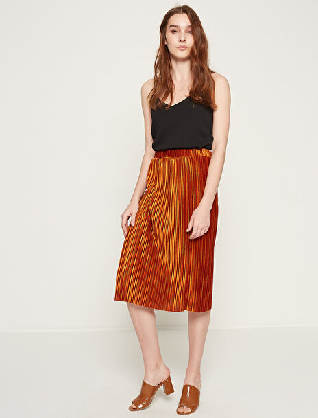 Koton Kadın Pilili Etek