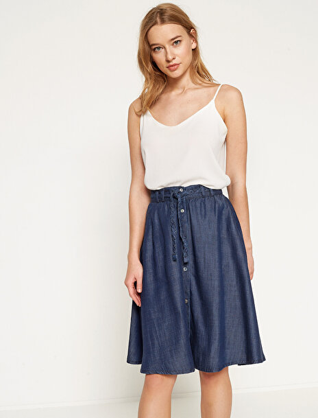 Koton Kadın Beli Bağlamalı Etek