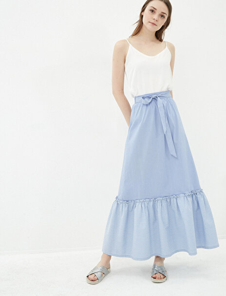 Koton Kadın Çizgili Etek