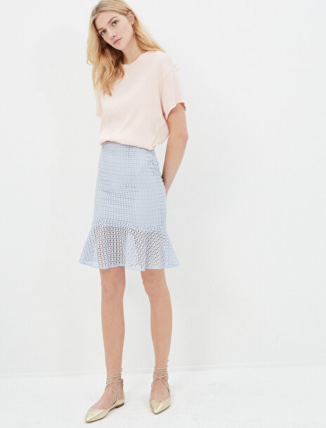 Koton Kadın Dantel Detaylı Etek