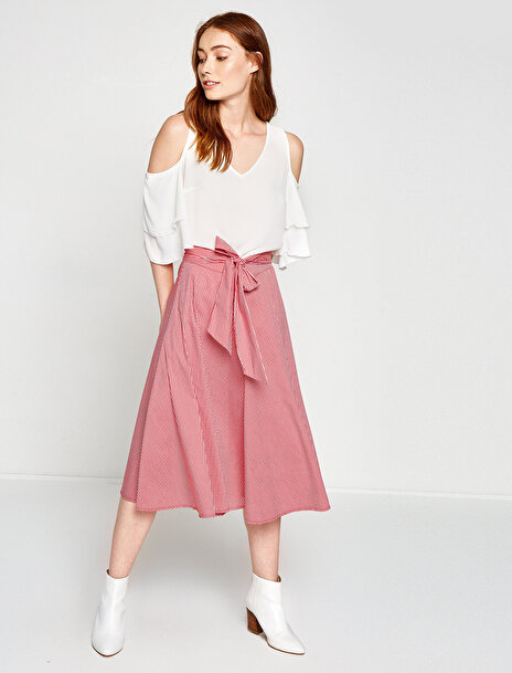 Koton Kadın Fiyonk Detaylı Etek