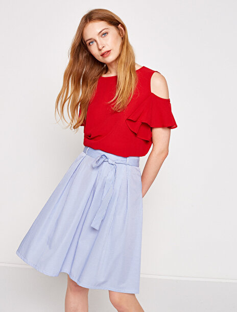 Koton Kadın Beli Bağlamalı Etek