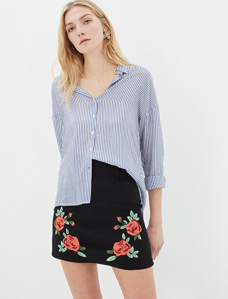 Koton Kadın Nakışlı Etek