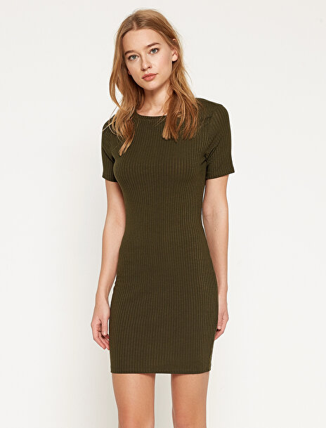 Koton Kadın Oyuk Yaka Elbise Koton Kadın Oyuk Yaka Elbise