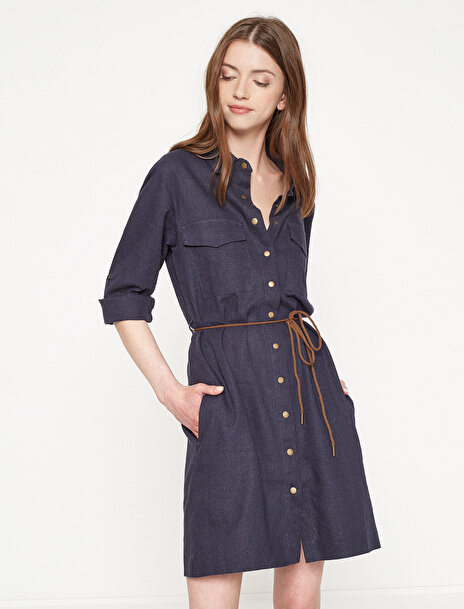 Koton Kadın Keten Elbise