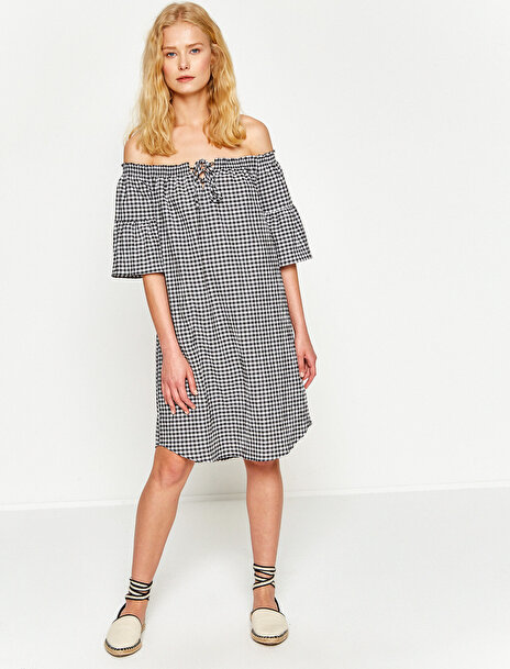 Koton Kadın Omuz Detaylı Elbise