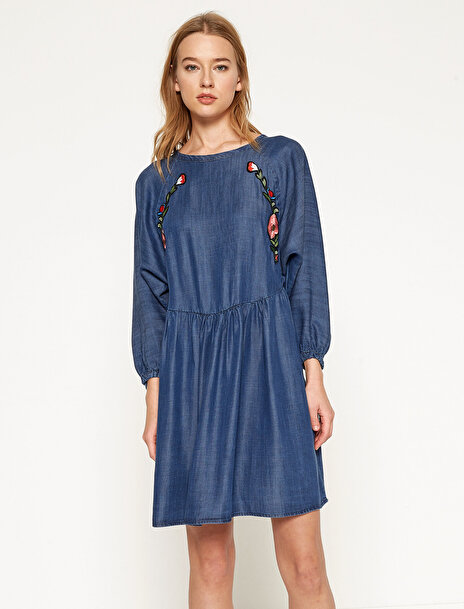 Koton Kadın Nakışlı Elbise