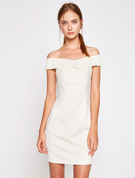 Koton Kadın Omuz Detaylı Elbise Abiye