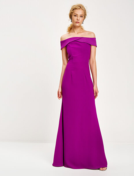 Koton Kadın Omzu Açık Elbise Abiye Koton Kadın Omzu Açık Elbise Abiye