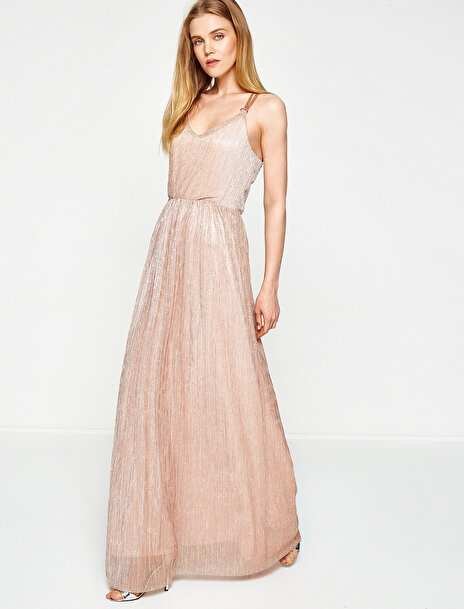 Koton Kadın Sim Detaylı Elbise Abiye