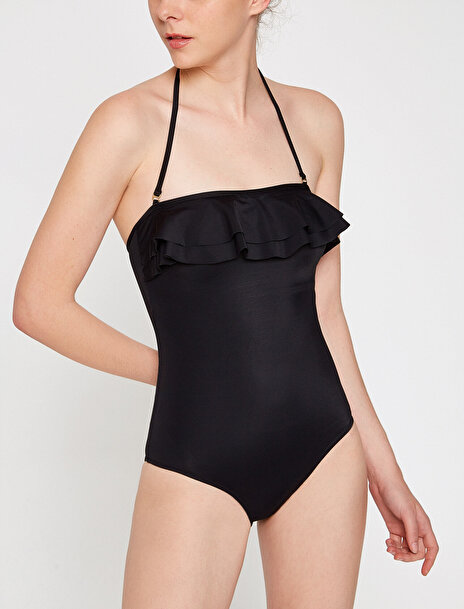 Koton Kadın Fırfır Detaylı Mayo