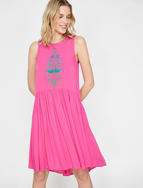 Koton Kadın İşlemeli Elbise