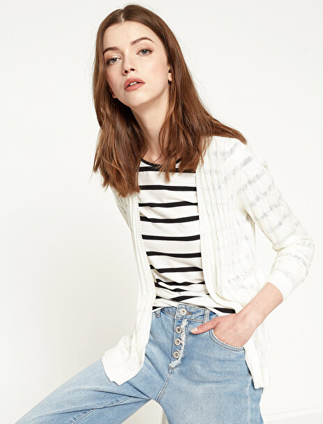 Koton Kadın Örgülü Hırka