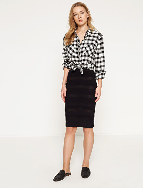 Koton Kadın Normal Bel Triko Etek