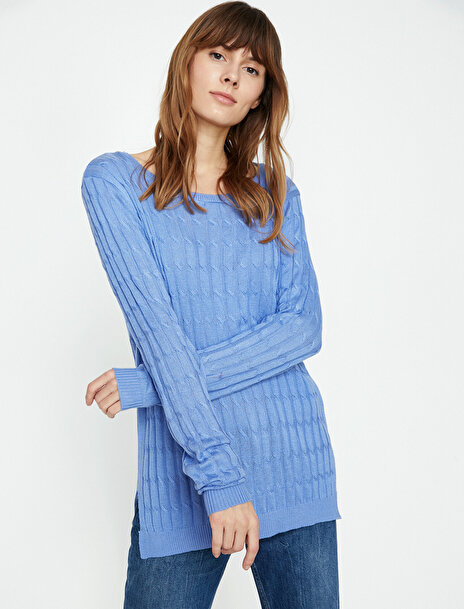 Koton Kadın Örgülü Triko Kazak