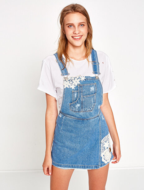 Koton Kadın Düğme Detaylı Tulum