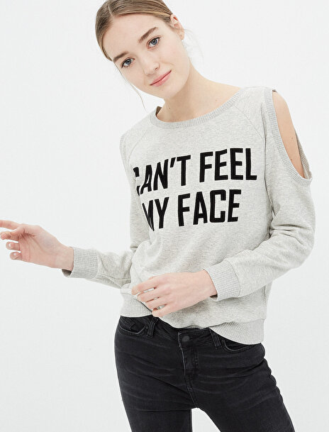 Koton Kadın Omuz Detaylı Sweatshirt