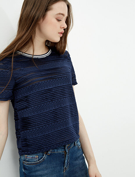 Koton Kadın Desenli Tshirt