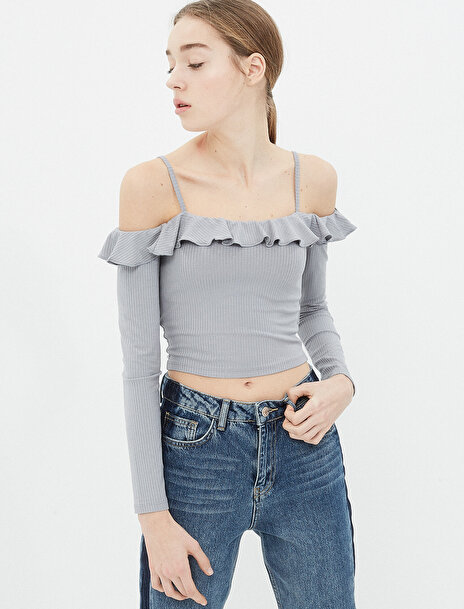 Koton Kadın Omzu Açık T-Shirt